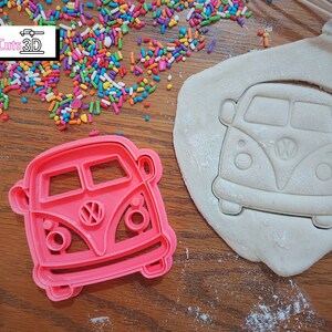 Plastic Cookie Cutter of VAN VW, Truck Hippie Theme 3D Printed for ...