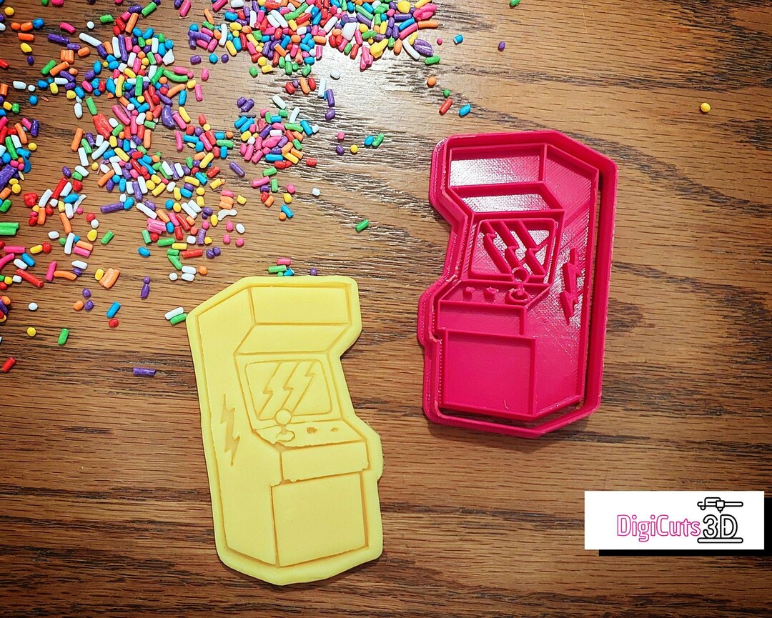 Arcade Machine Cookie Cutter Retro Gaming Delight 3D Printed for ...