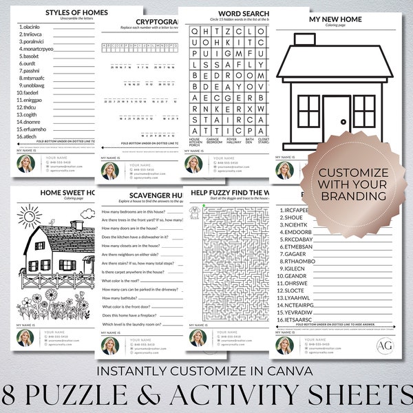 Activity Sheets - Etsy