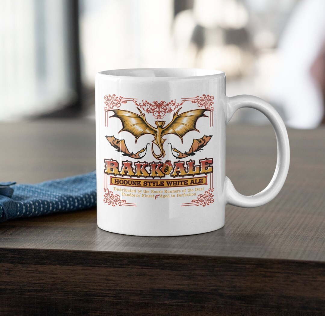 Rakk Ale Mug, Borderlands Inspired Fan Art Mug, Pandora's Finest, Video ...