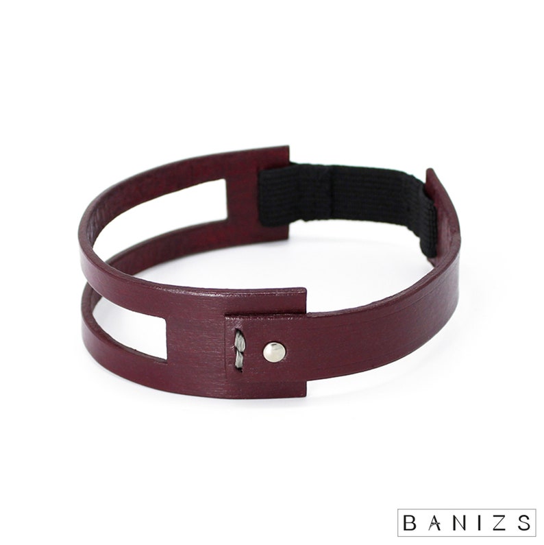 Leather Upper Arm Bracelet, Arm Cuff, Geometric Upper Arm Band, Wide ...