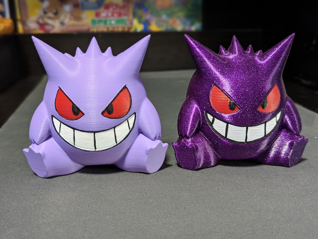 Gengar Pokemon 3D Printed Figures Display Valentines Day Gift - Etsy