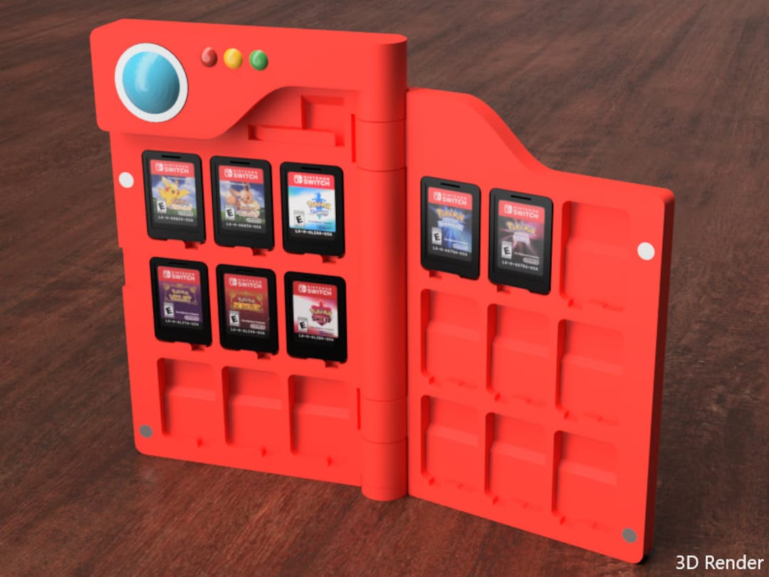Pokedex Nintendo Switch / Switch 2 Game Cartridge Case Storage Display ...