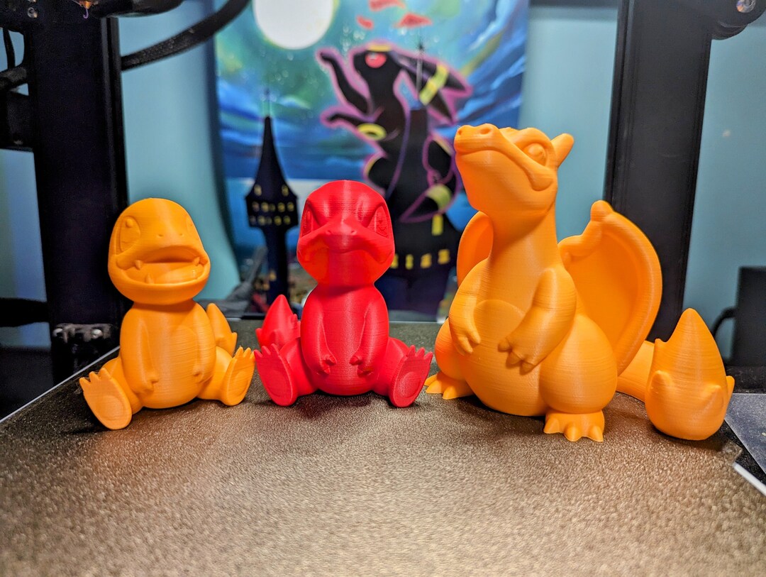 Charmander Charmeleon Charizard Pokemon Display Models 3D Printed Cake ...
