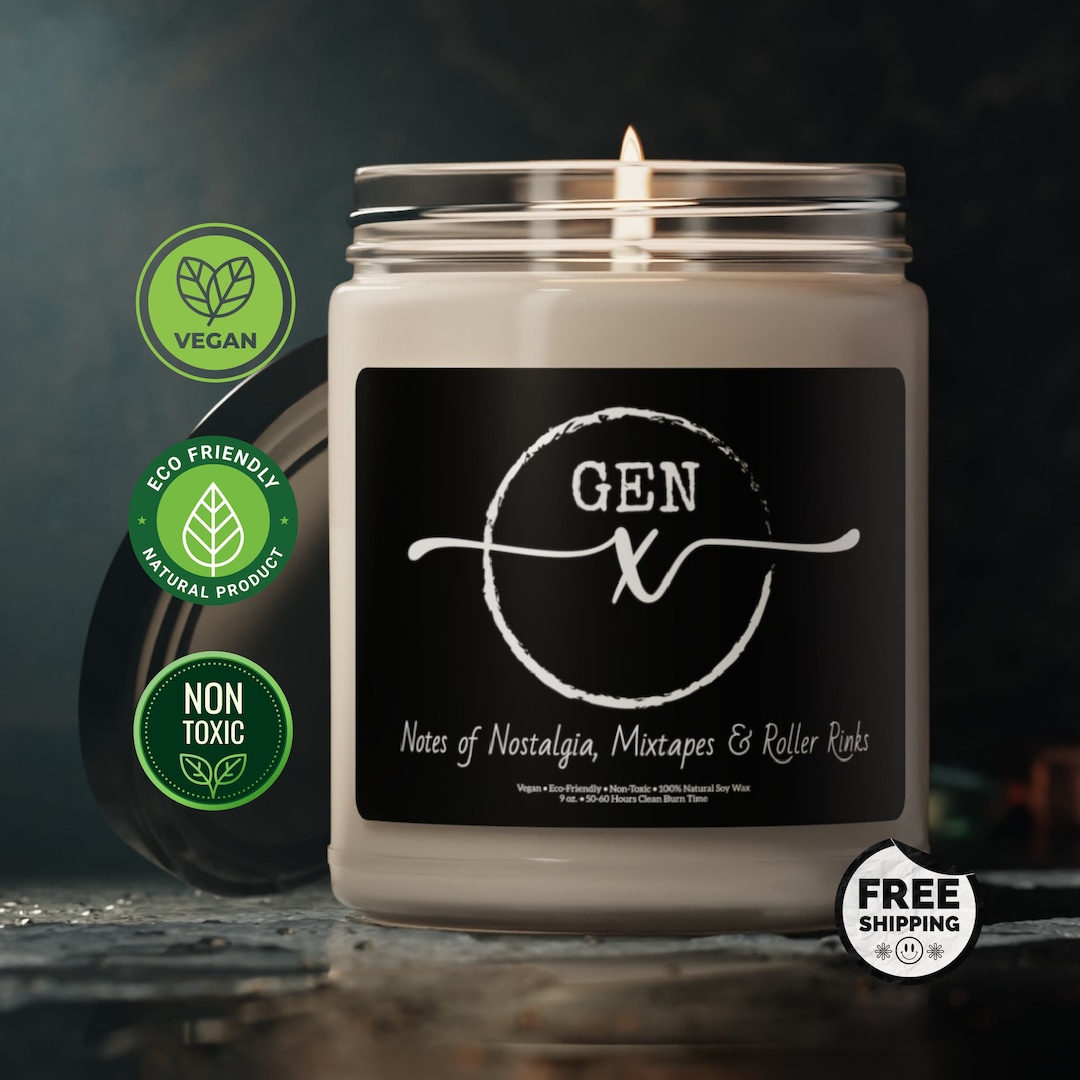 Gen X Generation X Scented All Natural Clean Burning Soy Candle, 9oz ...