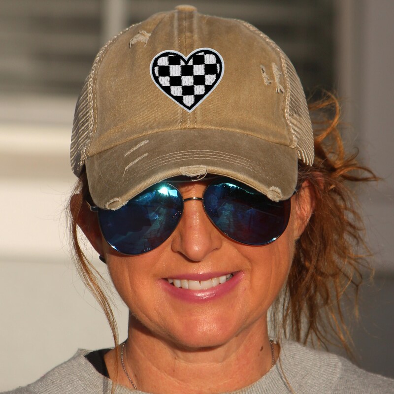 Checkered Hat - Etsy
