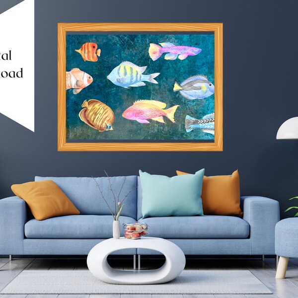 Saltwater Fish Posters - Etsy