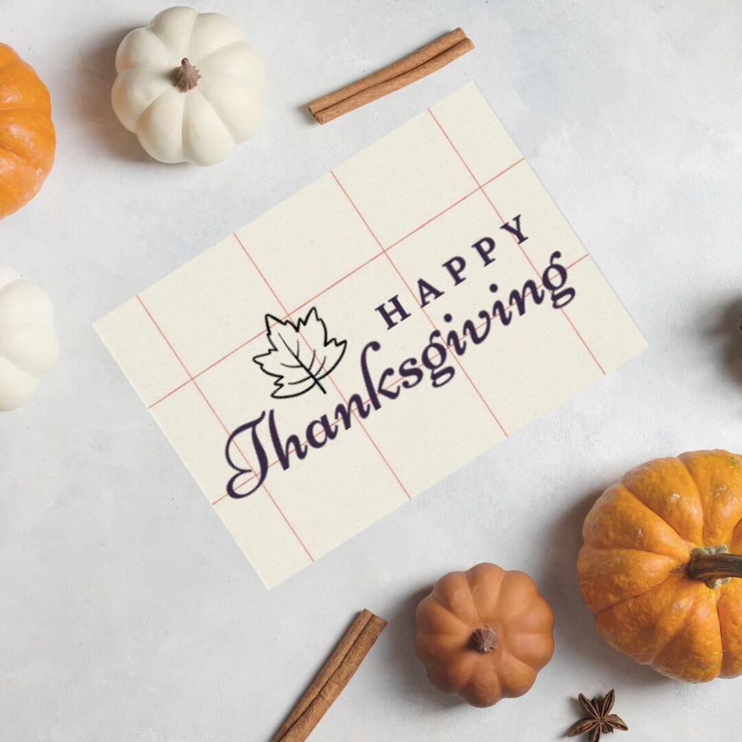 Happy Thanksgiving Vinyl Decal Indoor/outdoor, Thanksgiving Decor ...