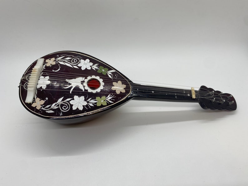 Details About Antique Inlaid Mandolin Music Box Bakelite #021 - Etsy