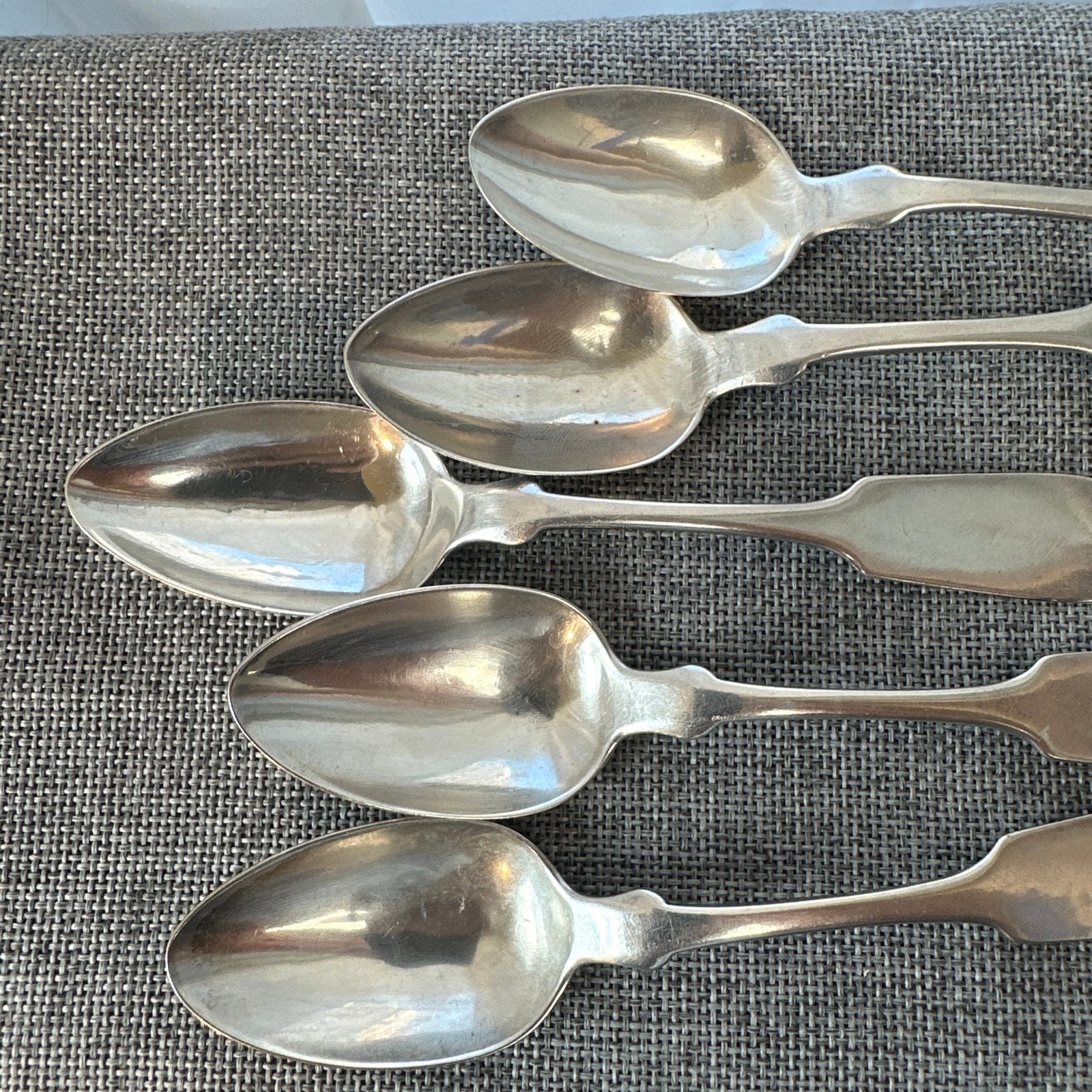 Antique 1890’s Wm D Briggs Coin Silver Serving Spoon Fiddle Pattern ...