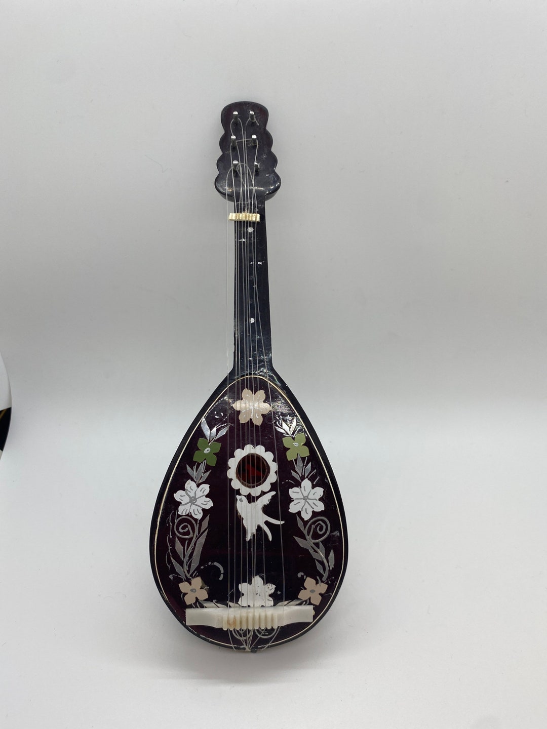 Details About Antique Inlaid Mandolin Music Box Bakelite #021 - Etsy