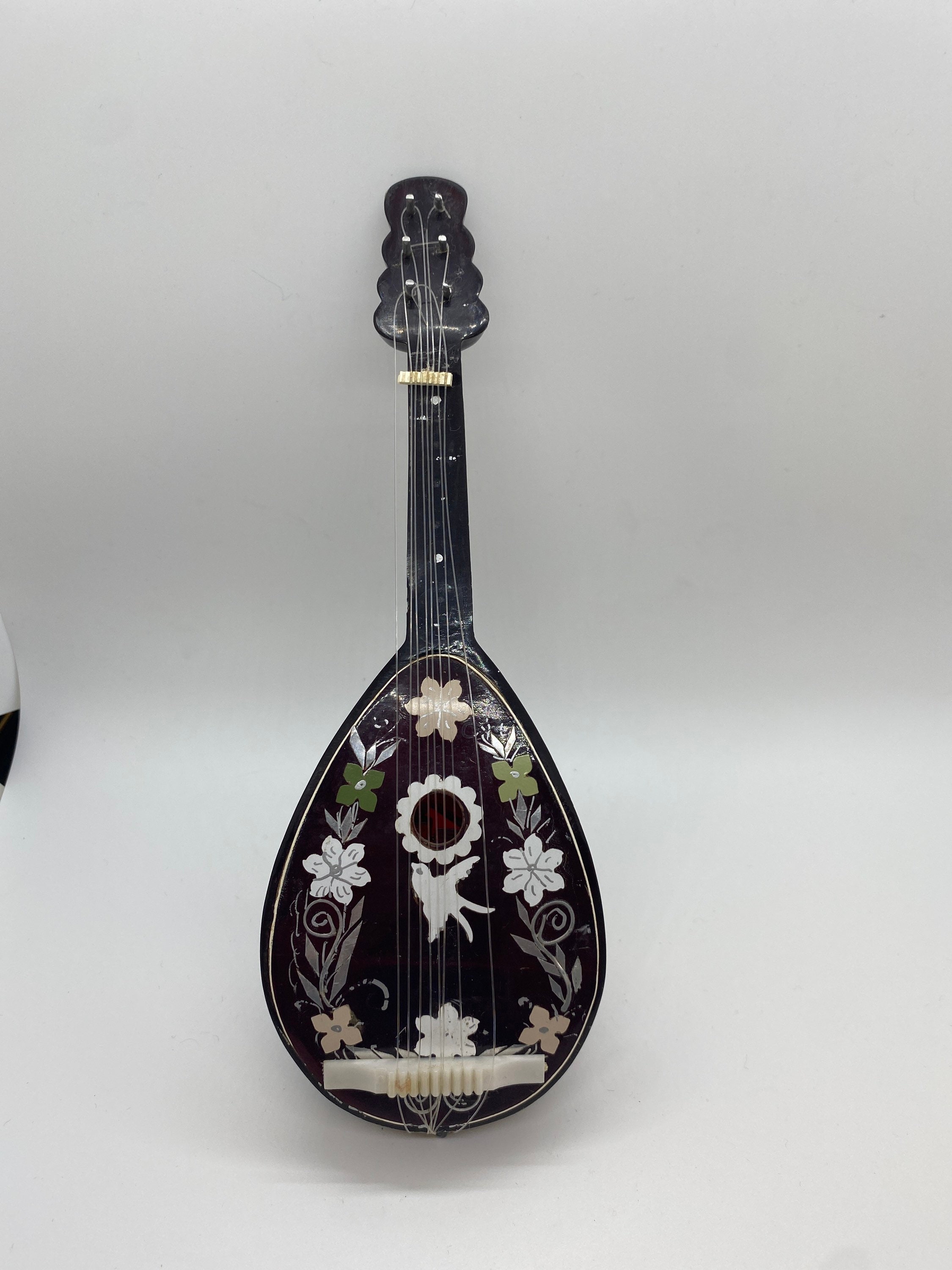 Details About Antique Inlaid Mandolin Music Box Bakelite #021 - Etsy