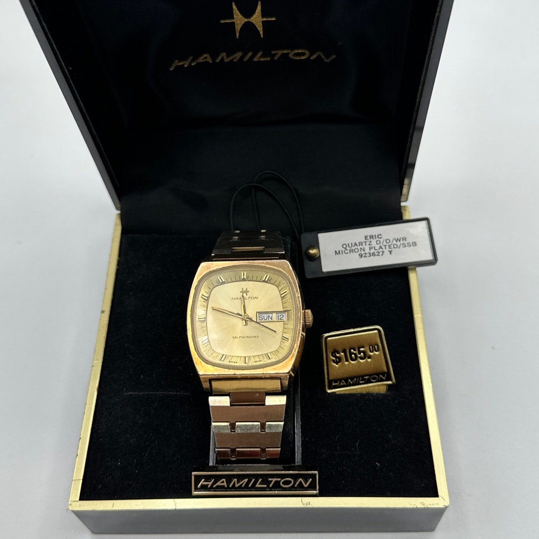 Vintage Hamilton Self Winding Watch 17 Jewels Water Resistant Swiss ...