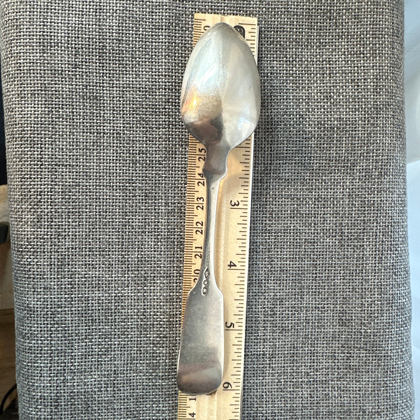 Antique 1890s Wm D Briggs Coin Silver Serving Spoon Fiddle Pattern 688 ...