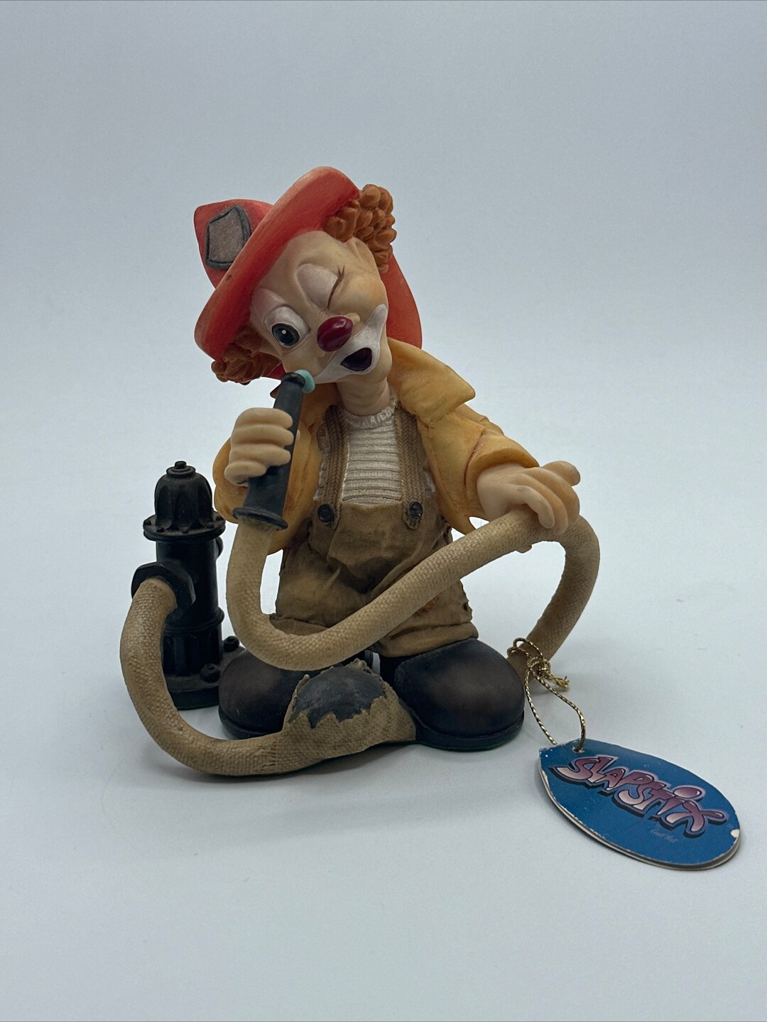 Slapstix Clown Fireman what in Blazes Figurine Clay Art Vintage 1997 ...