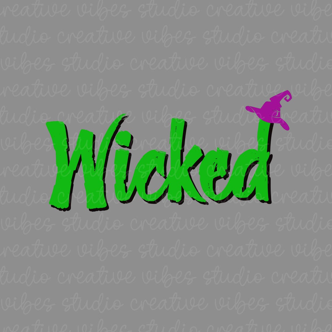 Wicked PNG, Witches PNG, Broadway Play - Etsy