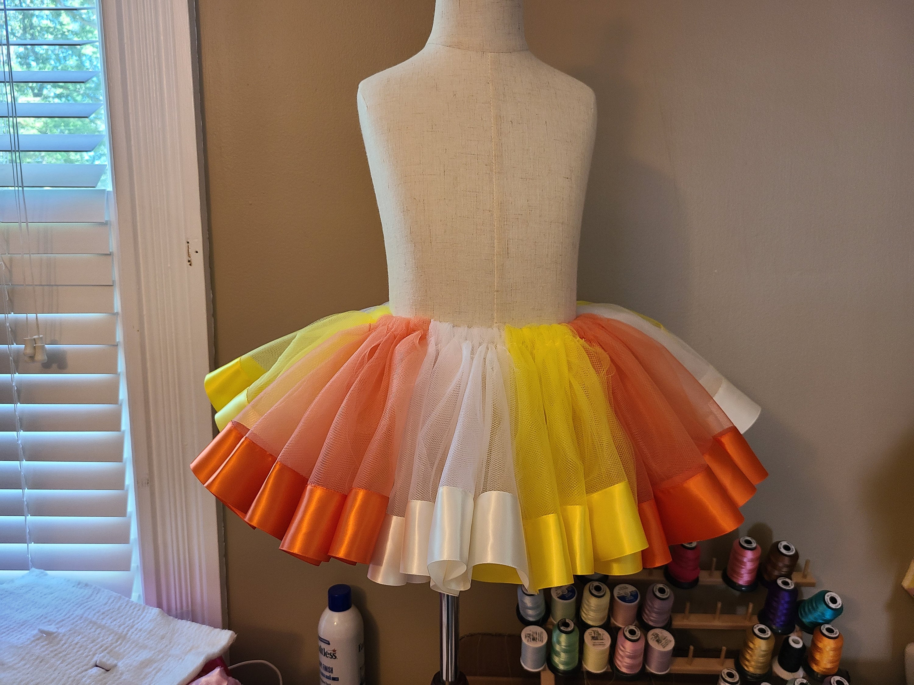 Candy Corn Tutu Set, Halloween, Ribbon Trimmed Tutu Outfit - Etsy