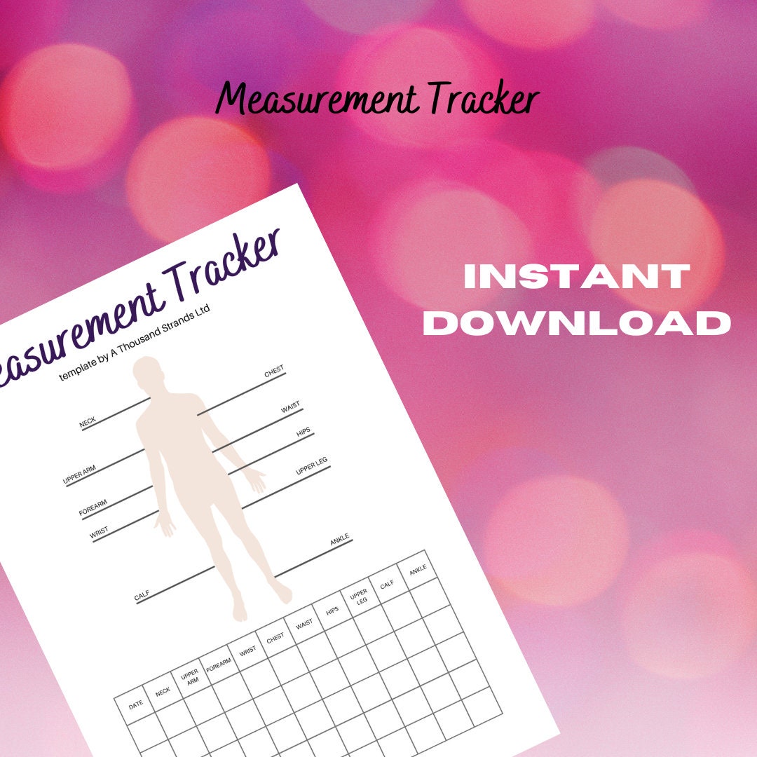 Measurement Tracker, Printable *INSTANT DOWNLOAD* - Etsy