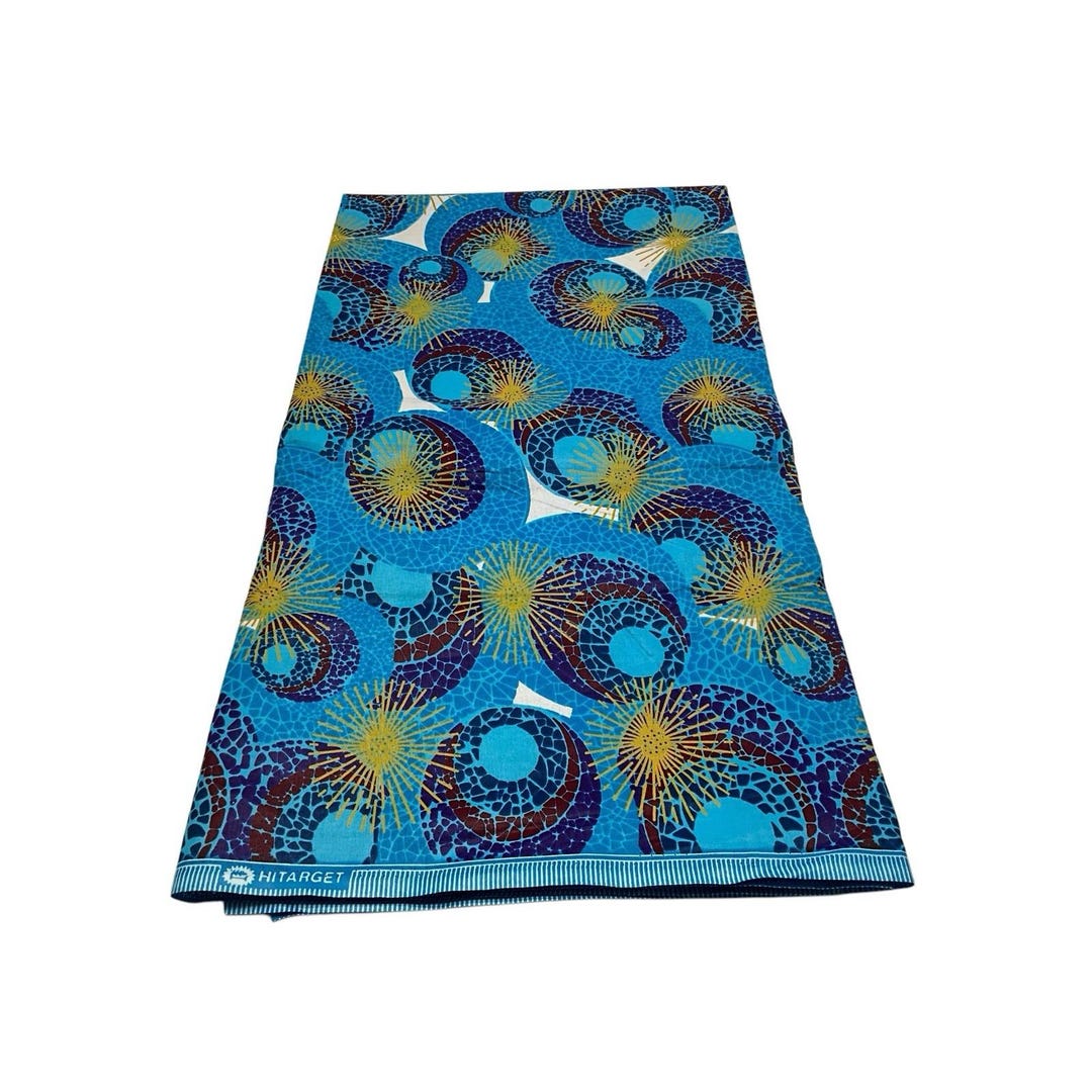 Hitarget Veritable Wax Print FABRIC Print 2757315 Blues 6 Yards NEW ...