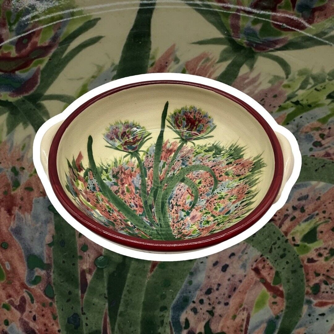 Moonfire Pottery Hand Crafted Bowl With Applied Handles - Etsy