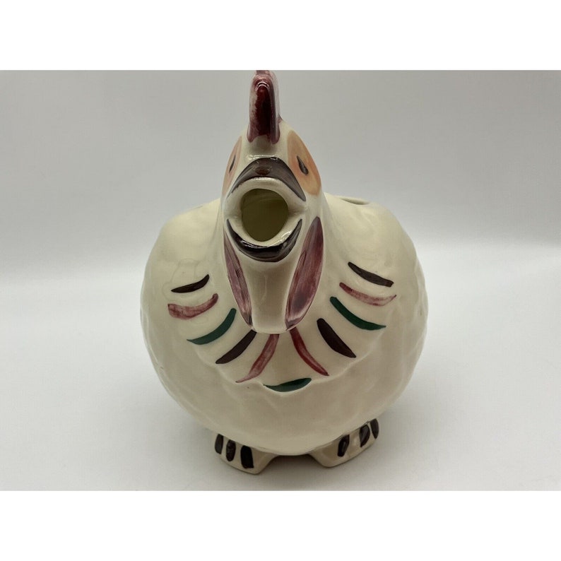 Vintage Shawnee Chanticleer Figural Chicken Pitcher MCM Collectible ...