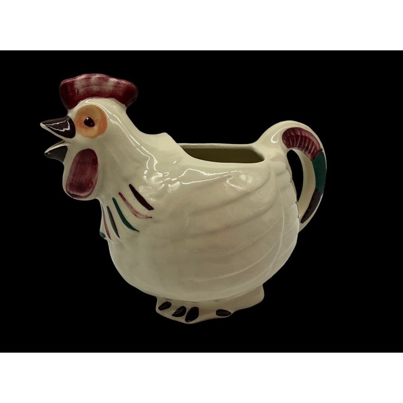 Vintage Shawnee Chanticleer Figural Chicken Pitcher MCM Collectible ...