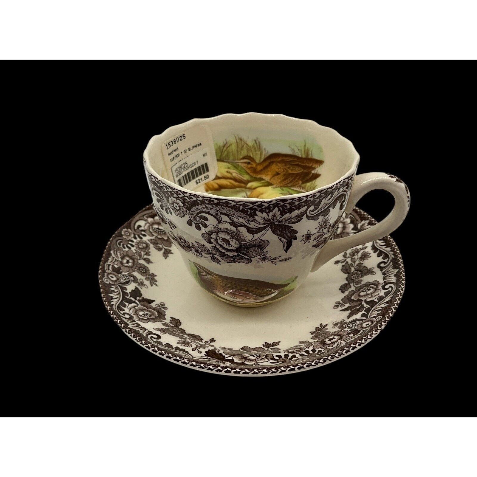 Spode Woodland Quail and Pheasant 7 Ounce Coffee/tea Cup and - Etsy