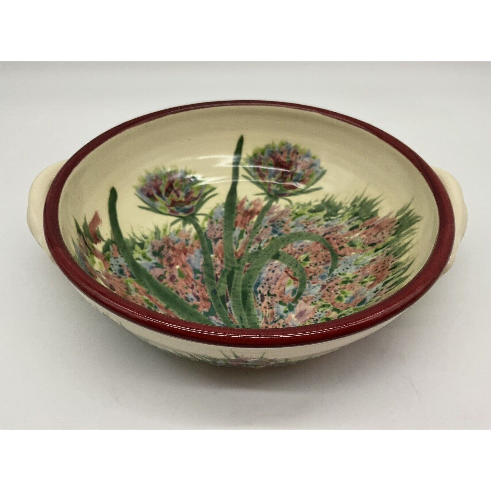 Moonfire Pottery Hand Crafted Bowl With Applied Handles - Etsy