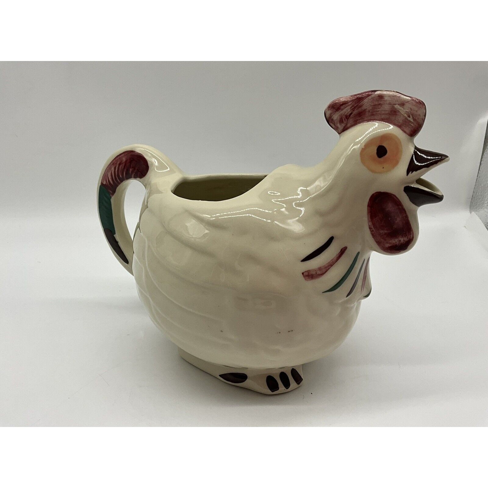 Vintage Shawnee Chanticleer Figural Chicken Pitcher MCM Collectible ...