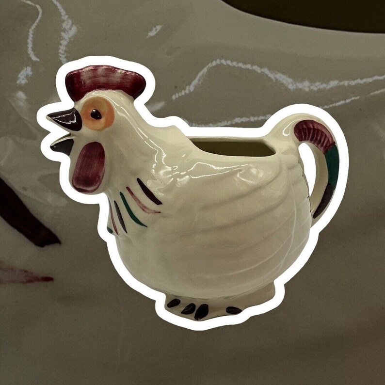 Vintage Shawnee Chanticleer Figural Chicken Pitcher MCM Collectible ...