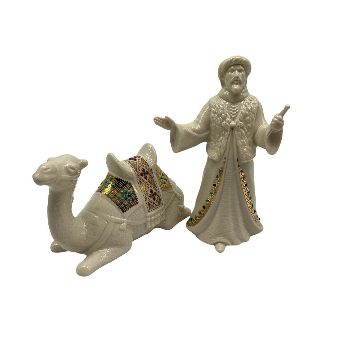Lenox China Jewels Nativity Laying Camel With Camel Master Figurines ...