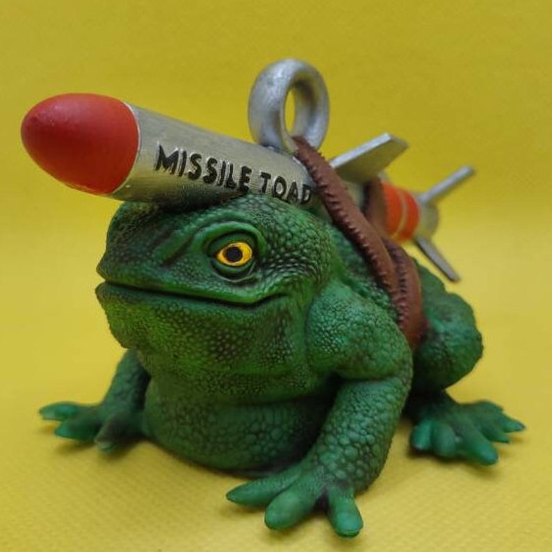 Painted Missile Toad - Etsy