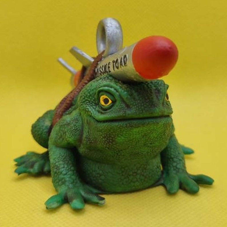 Painted Missile Toad - Etsy