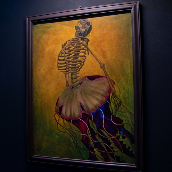 Skeleton Painting - Etsy
