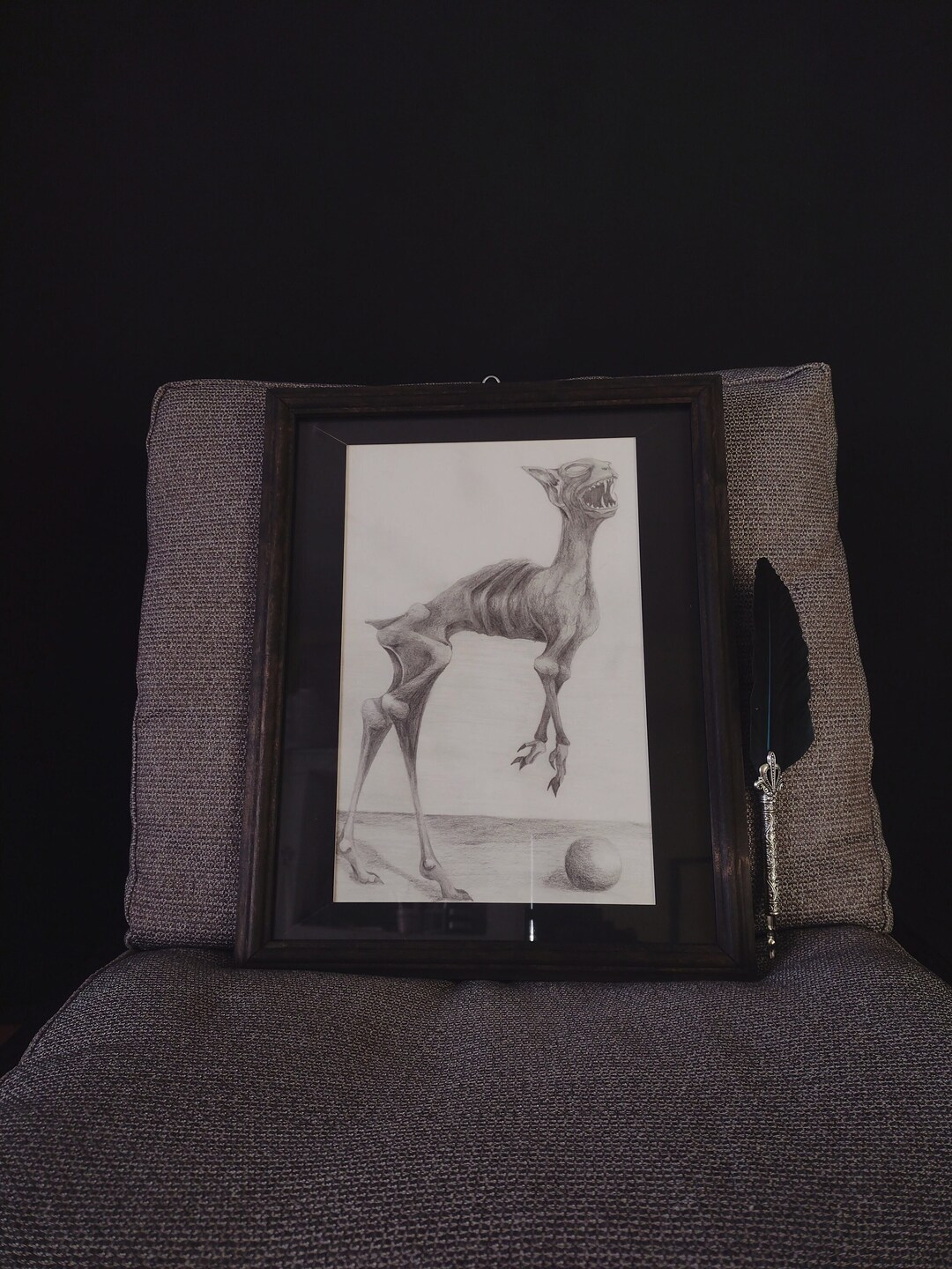 Creature of the Imagination, Cat Drawing, Original, Handmade ...