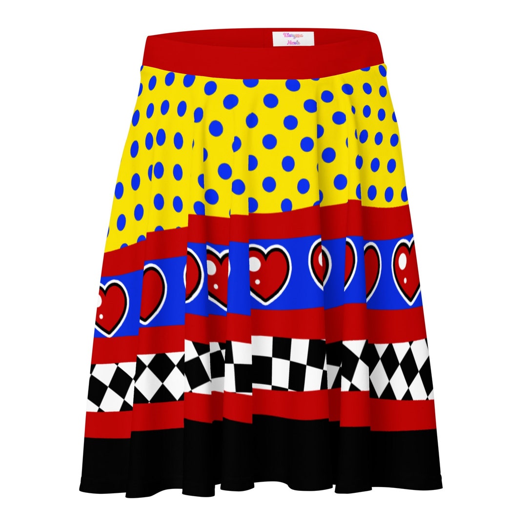 Kidcore Aesthetic Primary Colors Colorblock, Checkers, Polka Dots and ...