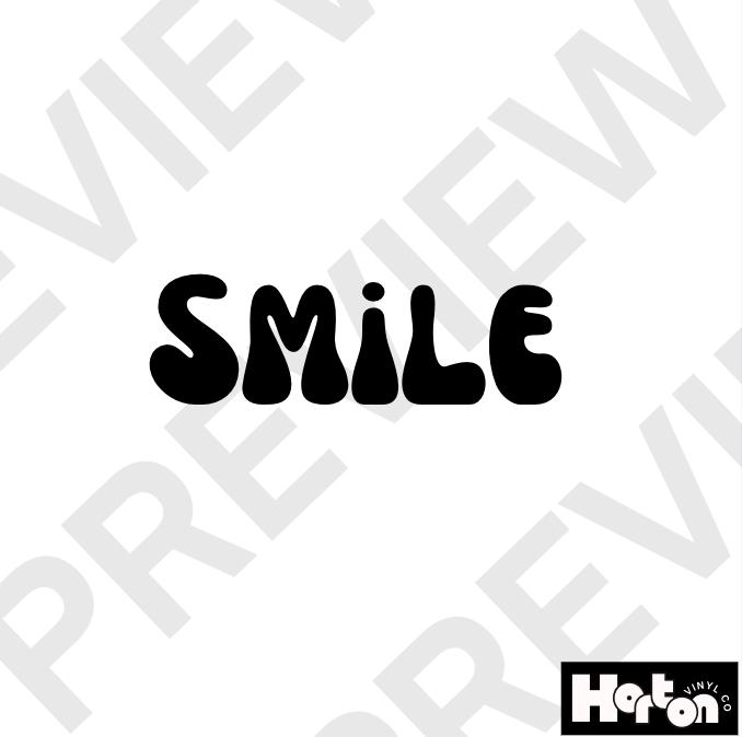 Smile Vinyl Decal, Smile Decal, Smile Decal Sticker, Retro Decal, Car ...
