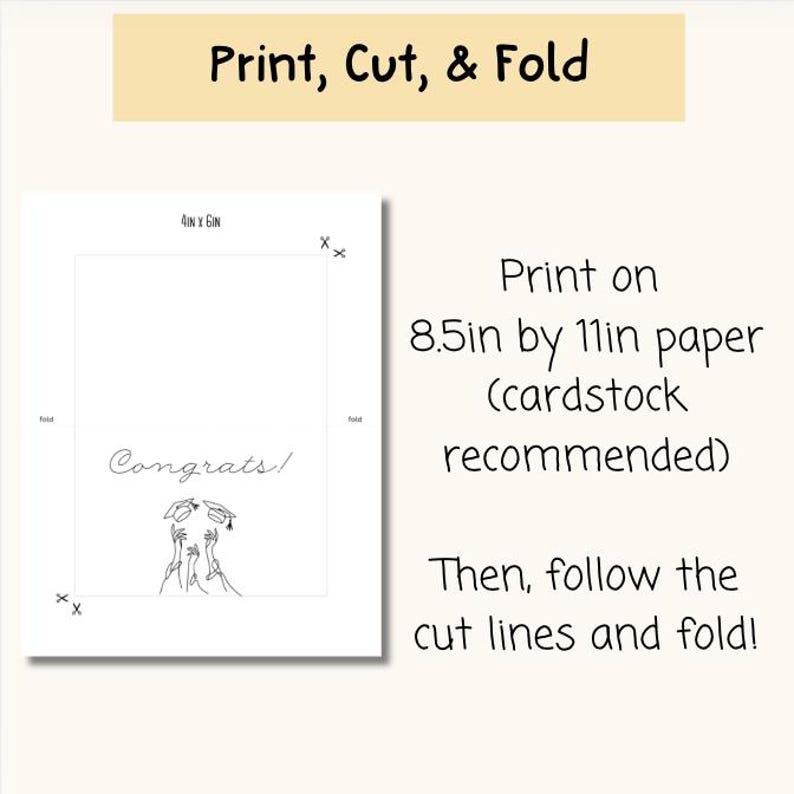 Printable Graduation Card, Congratulations Graduate, Graduation Card ...