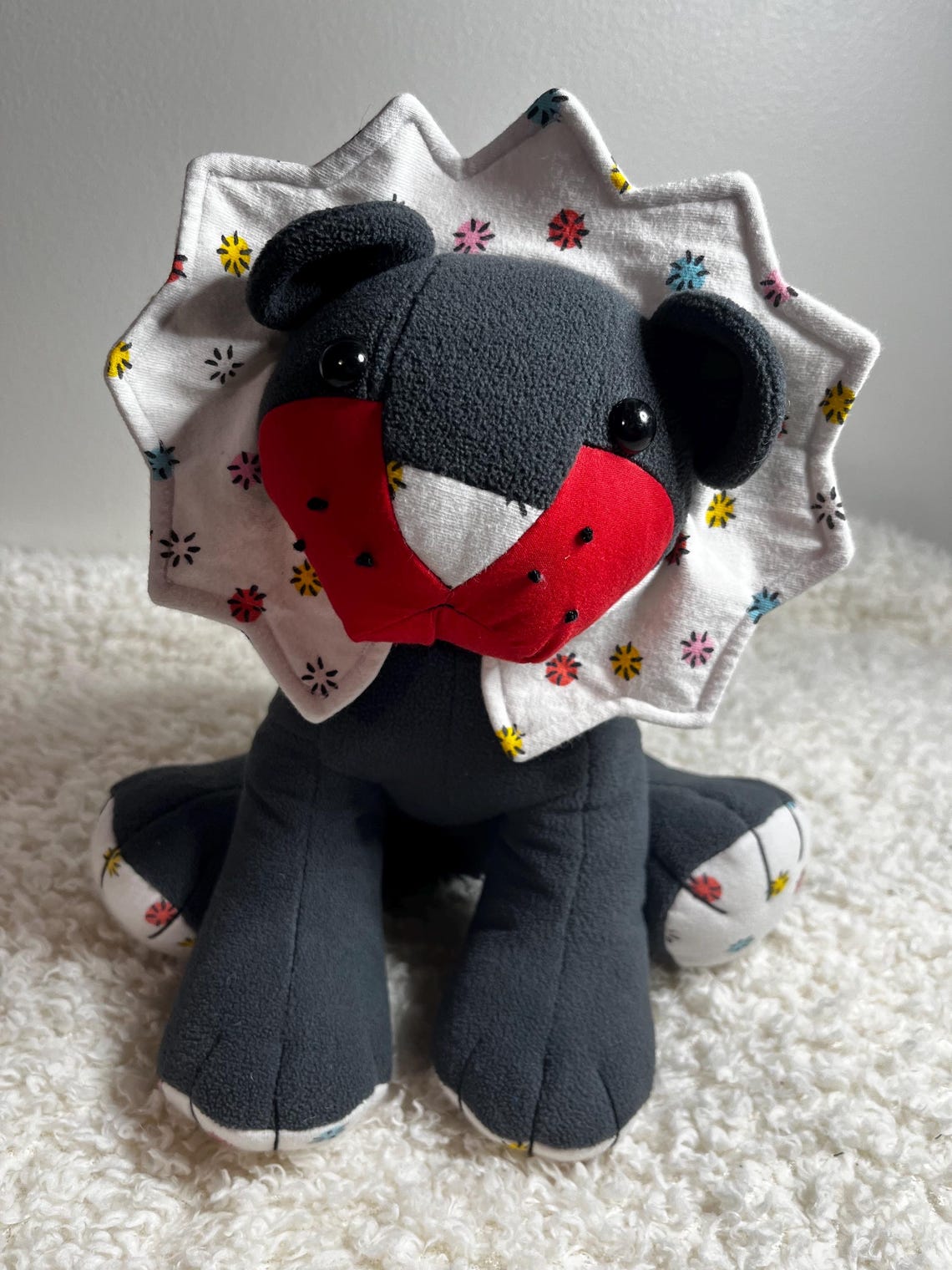 Memory Lion Larry Lion Toy (funky Friends Factory Pattern) - Etsy