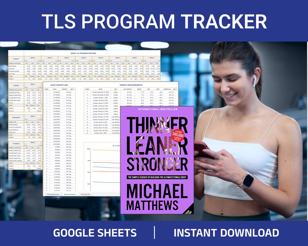 Thinner Leaner Stronger Program Workout Spreadsheet, Progressive ...