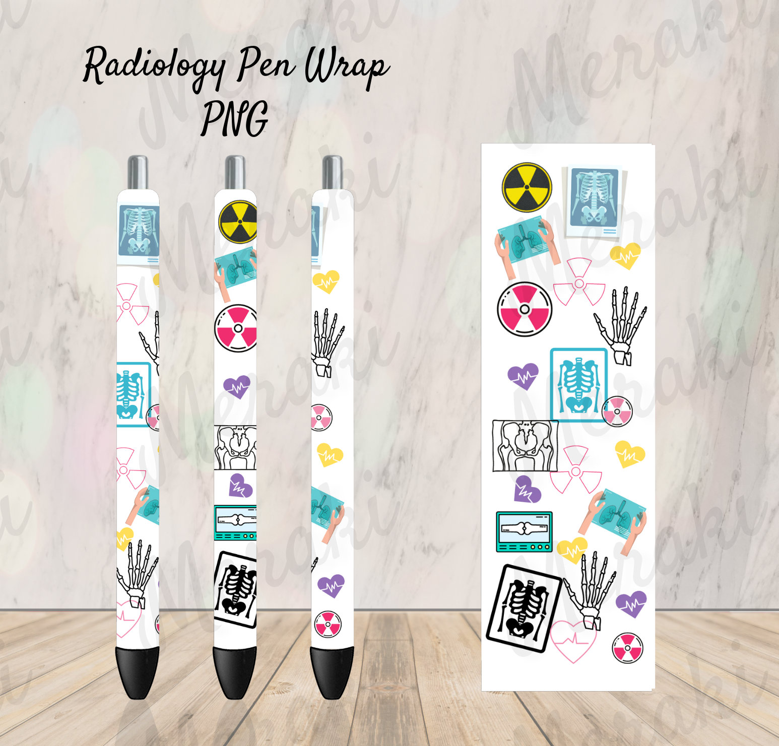 Radiology Pen Wrap, Pen Wrap, Inkjoy, Epoxy Pens - Etsy