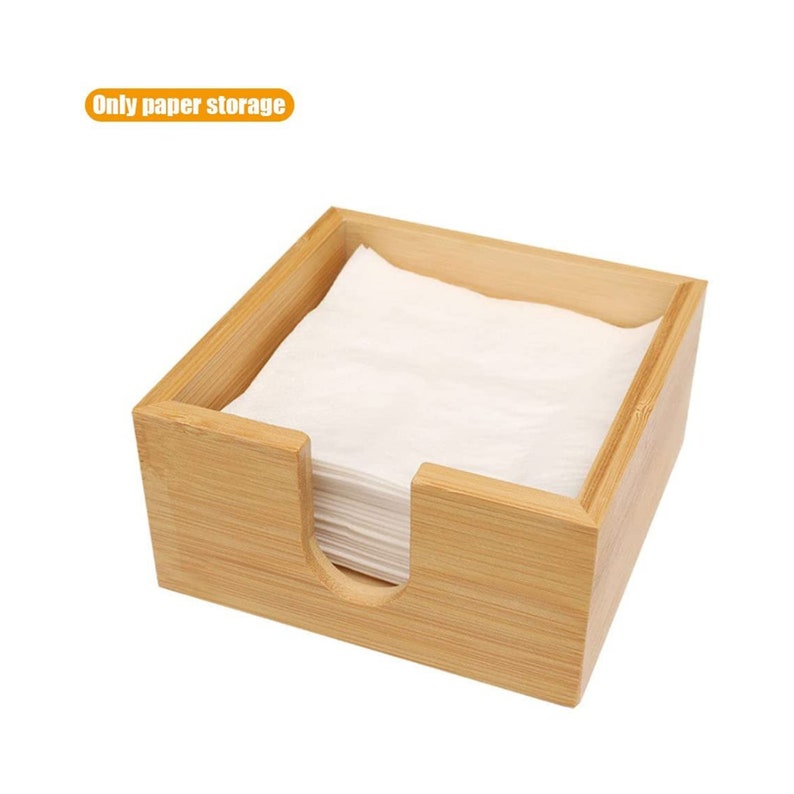 Toilet Paper Organizer Tray, Bamboo Bathroom Toilet Tank Tray, Desktop ...