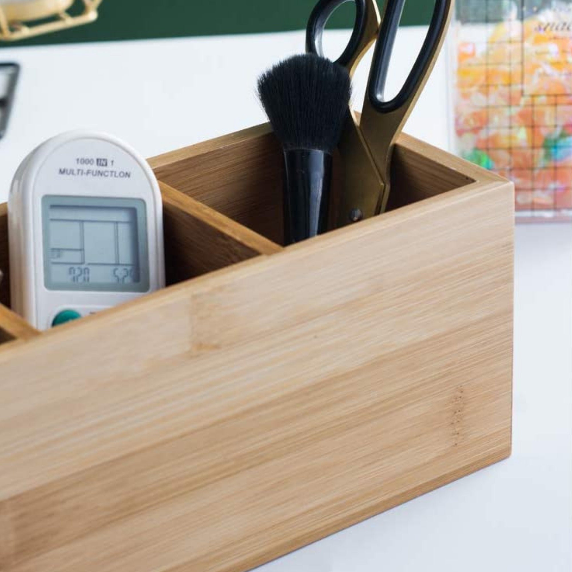 Bamboo Pen Holder, Wooden Pen Holder, Pencil Holder, Minimalist Pen ...