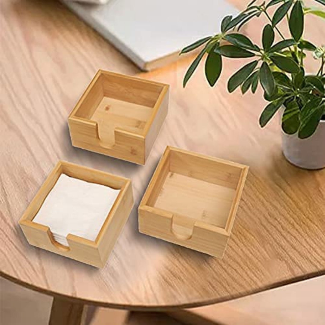 Toilet Paper Organizer Tray, Bamboo Bathroom Toilet Tank Tray, Desktop ...