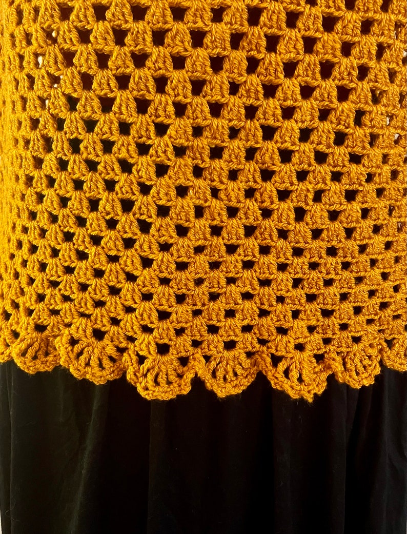 Indian Yellow Golden Top Crochet Golden Top Handmade Top Short Sleeve ...