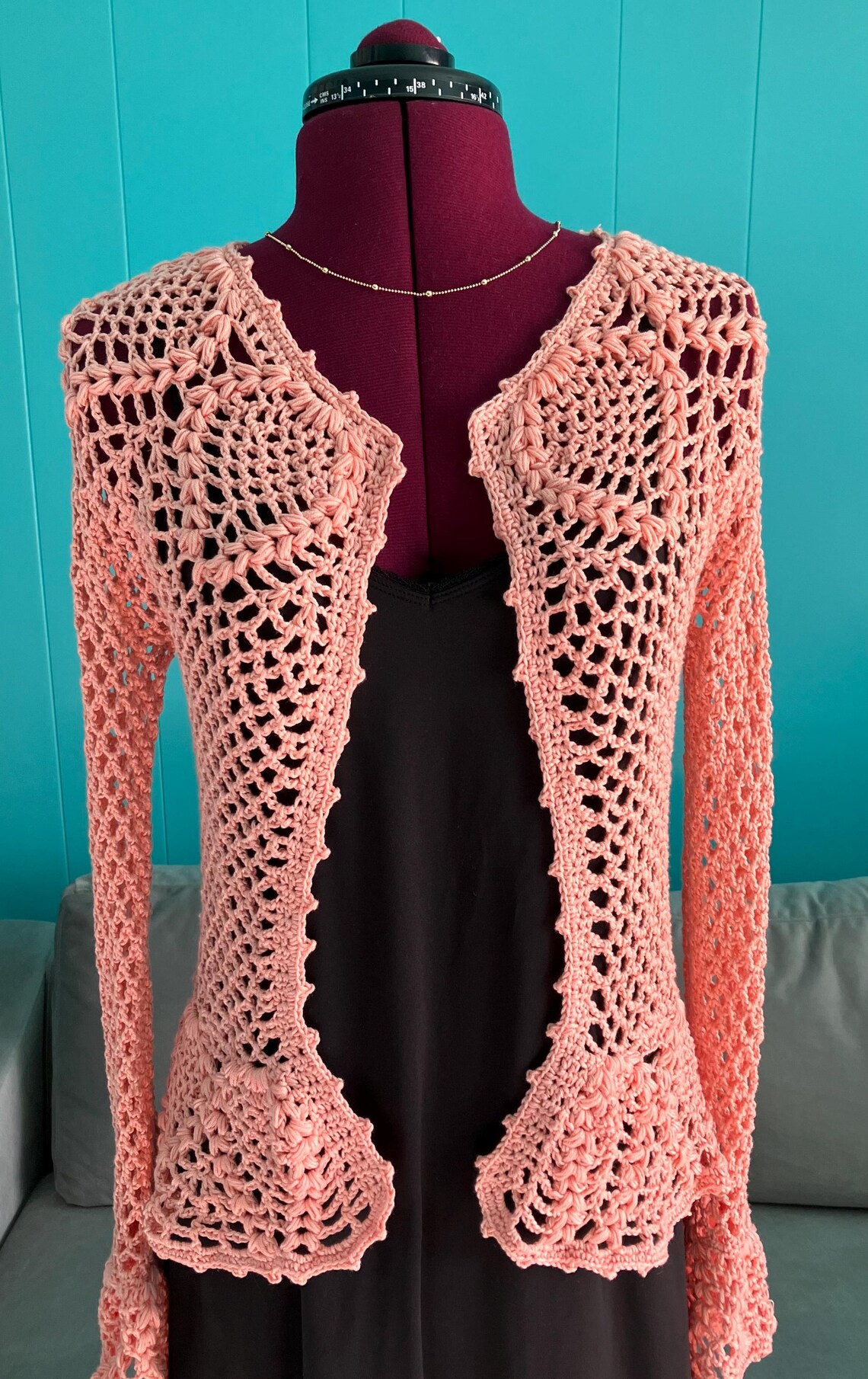 Melon Cardigan, All Season Cardigan, Cotton Cardigan, Pineapple Motifs ...
