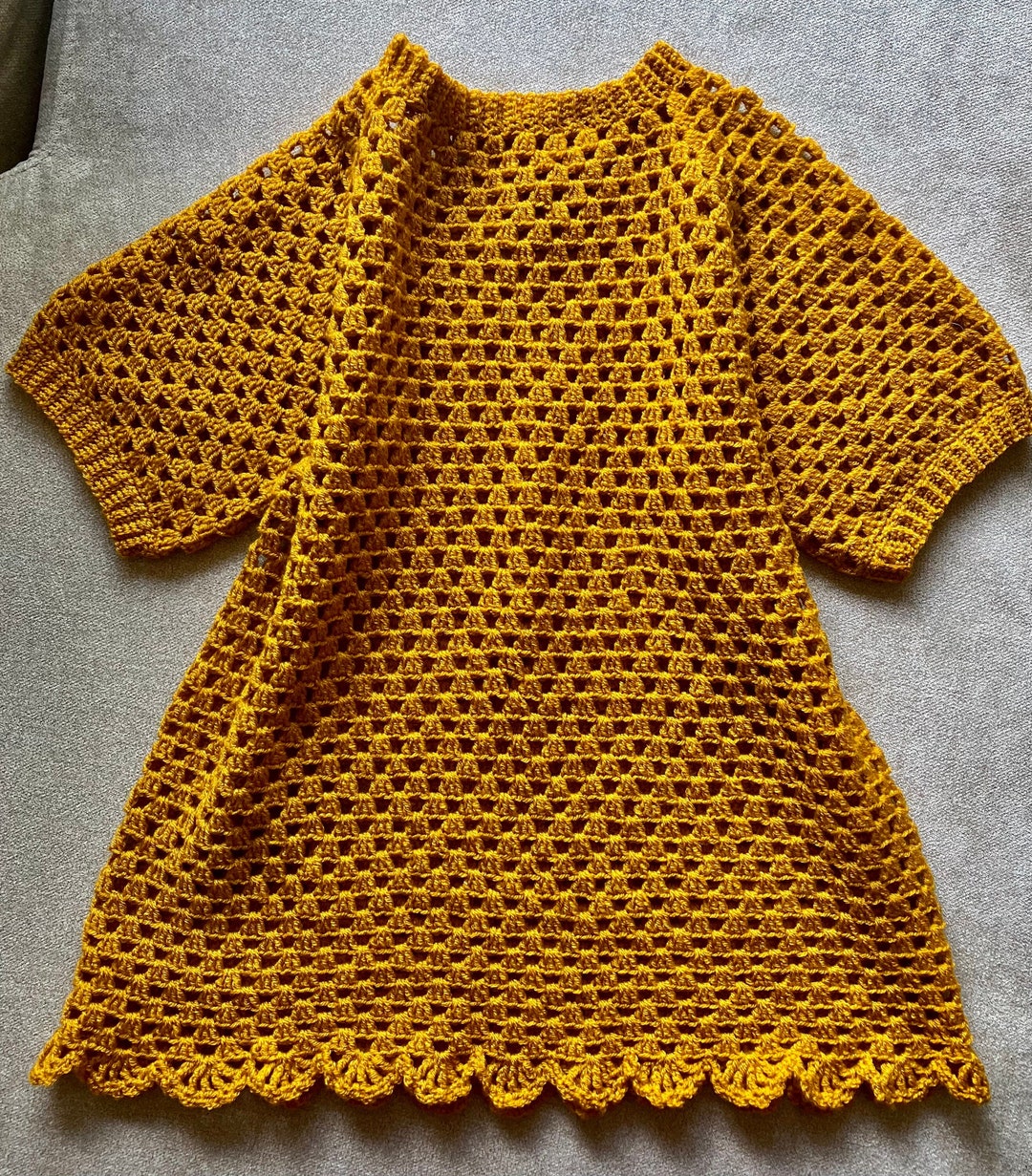 Indian Yellow Golden Top Crochet Golden Top Handmade Top Short Sleeve ...