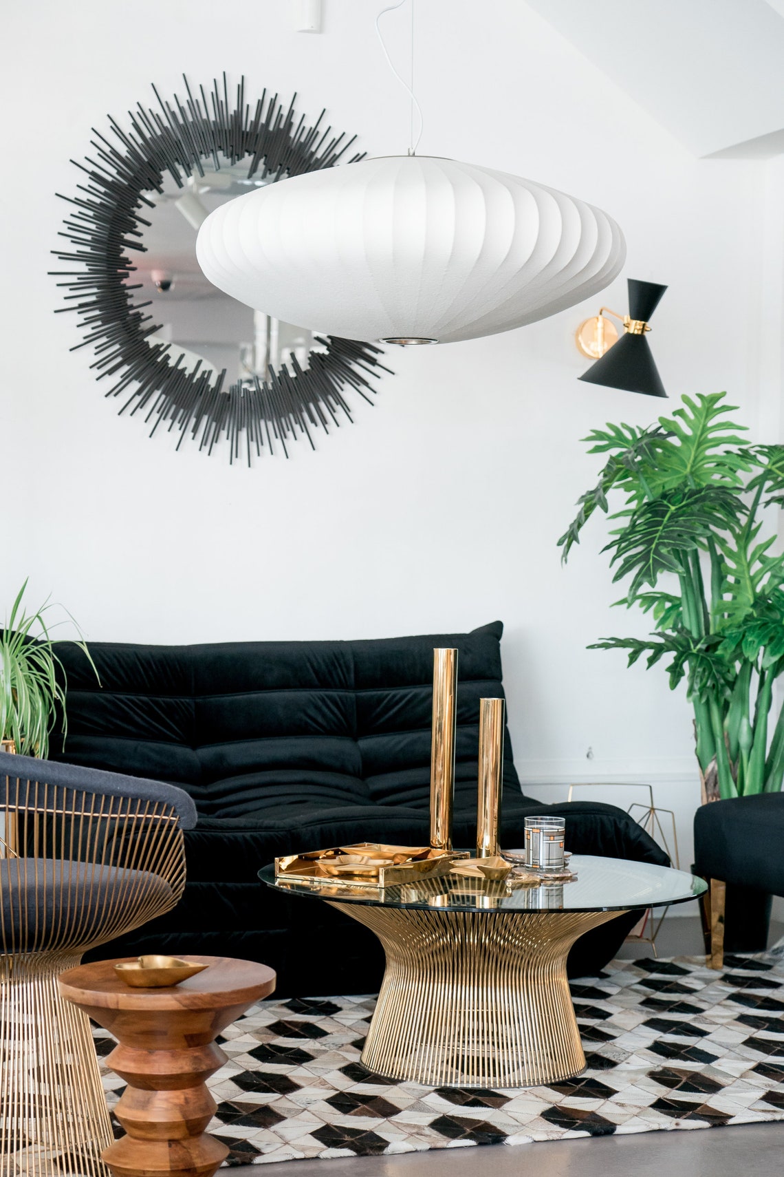 Mid Century Bubble Discus Pendant Lamp - Etsy