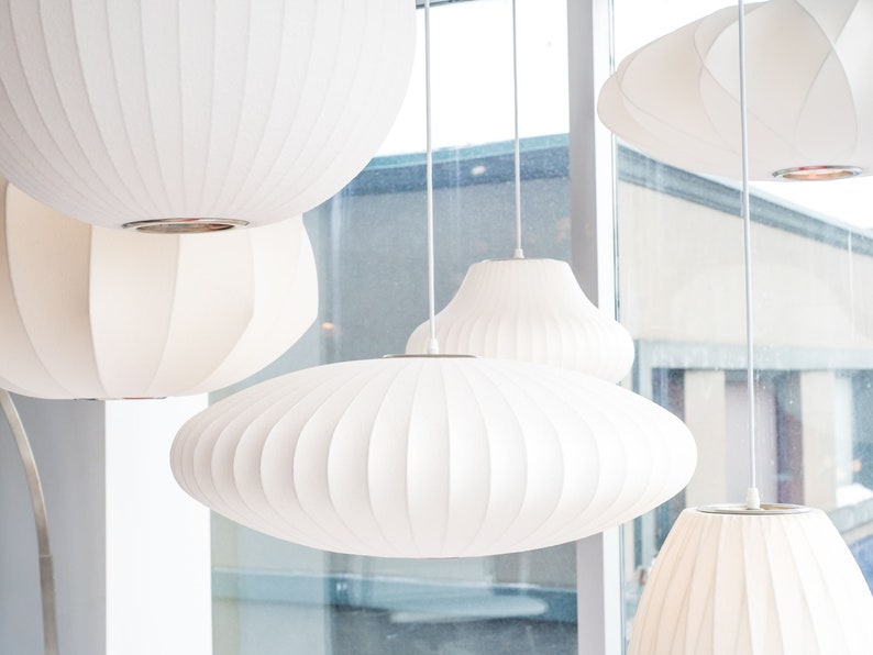 Mid Century Bubble Discus Pendant Lamp - Etsy