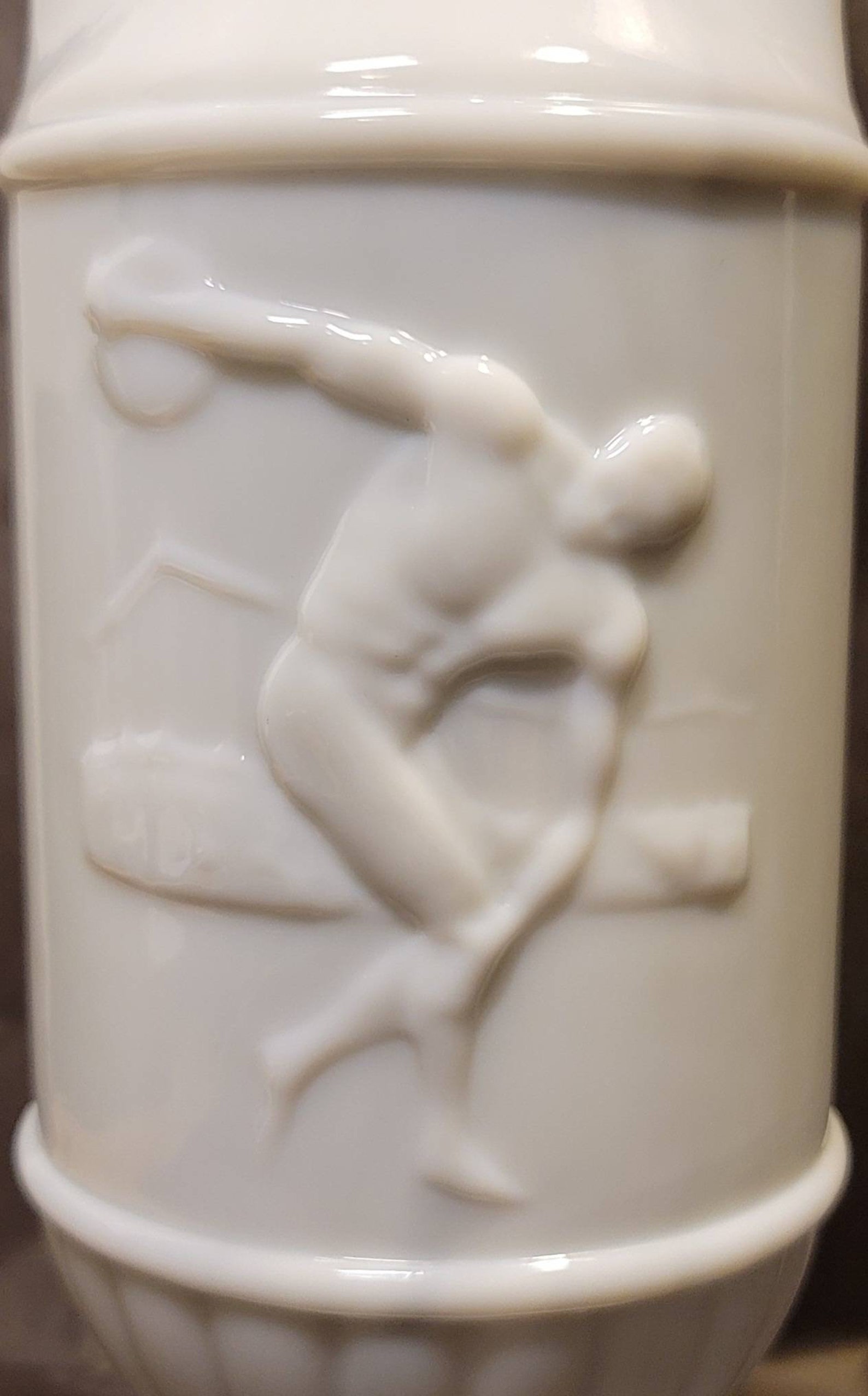 1971 Jim Beam Greek Olympian Milk Glass Whiskey Decanter - Etsy UK